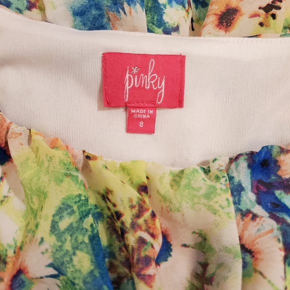 Pinky | Dresses | Pinky Floral Girls Dress Size 8 | Poshmark